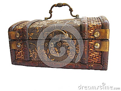 Ancient Wooden Box Stock Photography - Image: 13183362