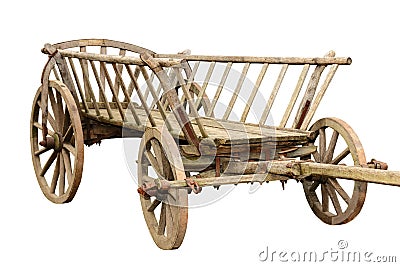 Ancient Wooden Cart Stock Photo - Image: 55331509