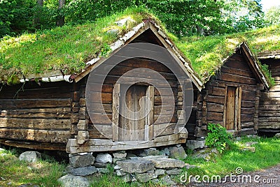 Ancient Wooden Huts Royalty Free Stock Photography - Image: 17961947