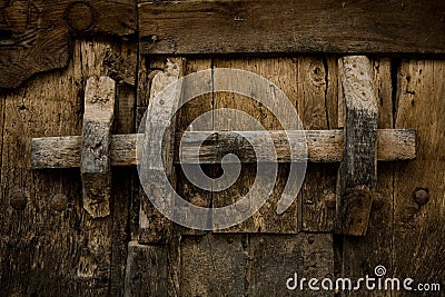 Ancient Wooden Lock Royalty Free Stock Photos - Image: 18459668