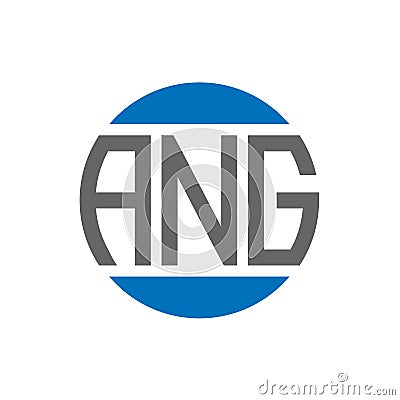 ANG Letter Logo Design On White Background. ANG Creative Initials ...