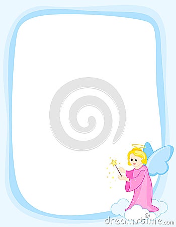 Angel Border Frame Stock Images - Image: 14556024