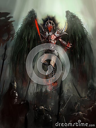 Angel Of Death Stock Illustration - Image: 40933371