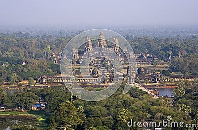 Angkor Wat Aerial View Royalty Free Stock Image - Image: 2838286