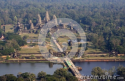 Angkor Wat Aerial View Stock Images - Image: 2838294