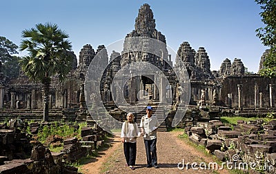 Angkor Wat - Bayon Temple - Cambodia Editorial Photography - Image ...