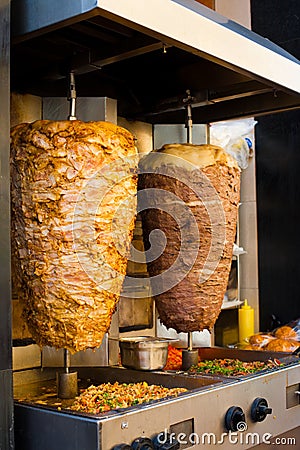 Angled Chicken Lamb Middle Eastern Meat Grill Royalty Free Stock Photos ...