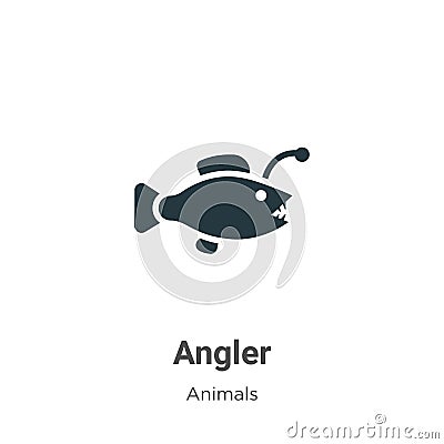 Angler Vector Icon On White Background. Flat Vector Angler Icon Symbol ...