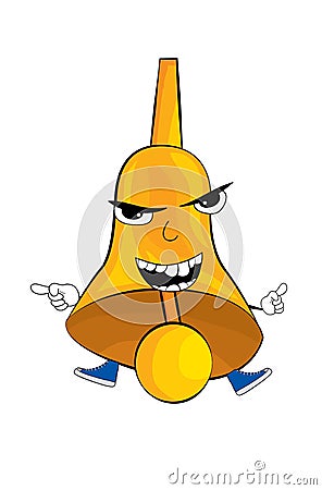Angry Bell Cartoon Stock Illustration | CartoonDealer.com #48991801