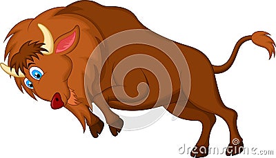 Angry Bison Cartoon Stock Vector - Image: 40959945