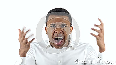 Angry Black Man Yelling stock footage. Video of conflict - 85512126