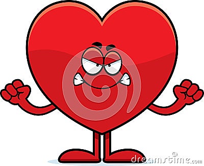 Angry Cartoon Heart Stock Vector - Image: 47788248