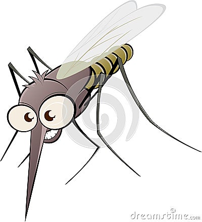 Angry Cartoon Mosquito Stock Images - Image: 18124404