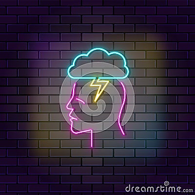 Angry, Depress, Depression Vector Icon On Transparent Background ...