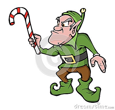 Angry Elf Stock Image - Image: 6649571