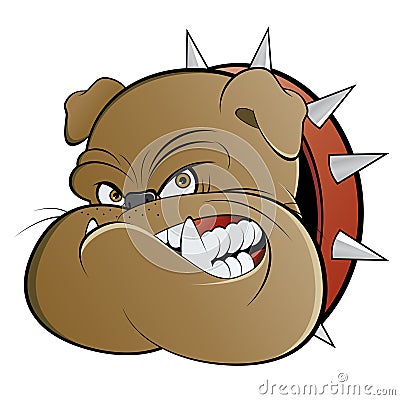 Angry Guard Dog Vector Illustration | CartoonDealer.com #14904092