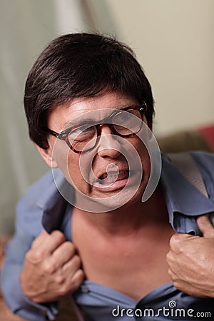 Angry Man Ripping Of His Shirt Royalty-Free Stock Photography ...