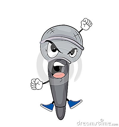 Angry Microphone Cartoon Royalty-Free Illustration | CartoonDealer.com ...