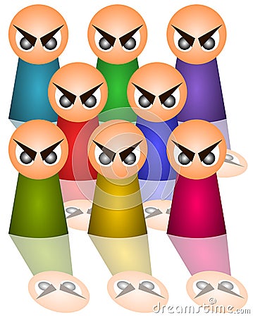 Angry Mob Royalty Free Stock Photo - Image: 23973385