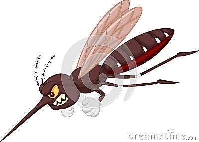 Angry Mosquito Cartoon Royalty Free Stock Image - Image: 36398636