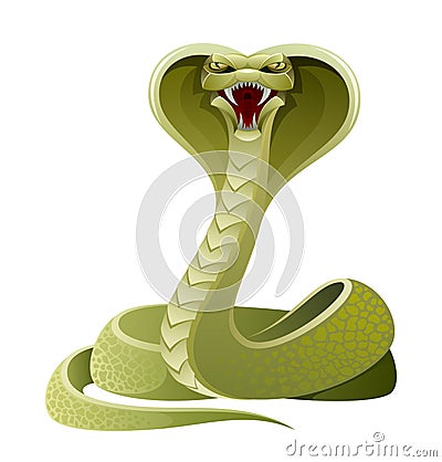 Angry Snake Cartoon Vector | CartoonDealer.com #61859207