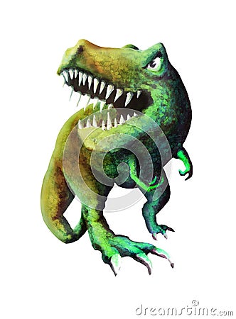 Angry Cartoon T Rex