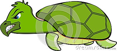 Angry Turtle Cartoon Vector | CartoonDealer.com #12372343