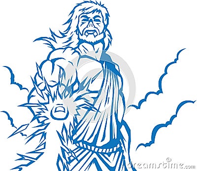 Angry Zeus Stock Photo - Image: 25923310