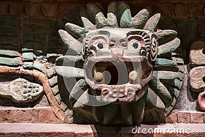 Animal Carved At An Old Aztec Temple In Mexico Royalty-Free Stock Image ...