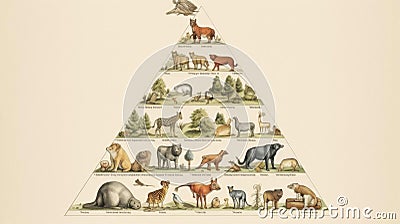 Animal Classification Pyramid Illustration Royalty-Free Stock Photo ...