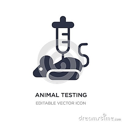 Animal Testing Icon On White Background. Simple Element Illustration ...
