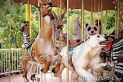 Animals Carousel Royalty Free Stock Photo - Image: 25146645