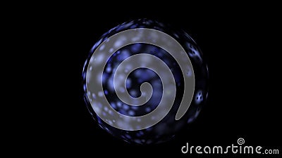 Animated Abstract Glowing Sphere Rotating Stock Video - Video of ...