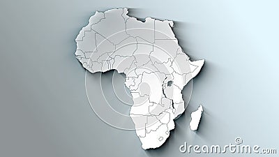 Animated Africa Continent Map Stock Footage - Video of national ...