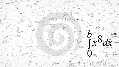 Animated Background with Flying Formulas and Equations Stock Video ...