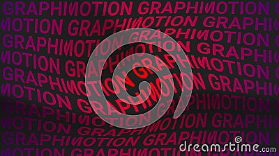 Animated Background in the Form of Waves with the Words `Graphic Motion ...