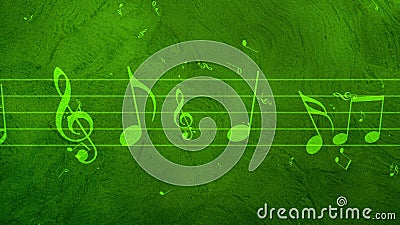 Animated Background with Musical Notes, Music Notes Stock Video - Video ...