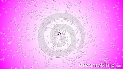 Animated Background Pink Bubble Vortex Spinning Rotating Center Stock ...