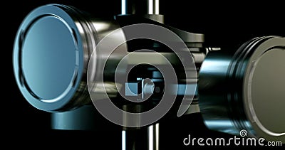 Animated Backgrounds of Working V8 Engine Inside in Slow Motion. Stock ...