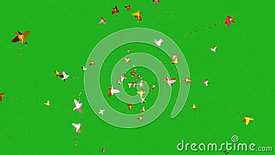 Animated Birds Flying and Flapping Around Stock Video - Video of ...