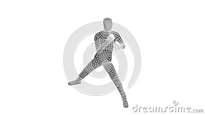 Animated boxer. Hook hit stock video. Video of animation - 231805969