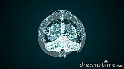 Animated Brain Formed from Points Stock Video - Video of brain ...