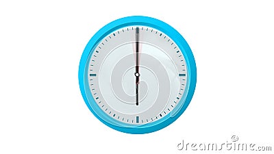 Animated Clock Counting Down 12 Hours Over 30 Seconds. Seamlessly Loops ...