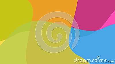 Animated Color Spots Background. Looped Video. Decorative Waves ...