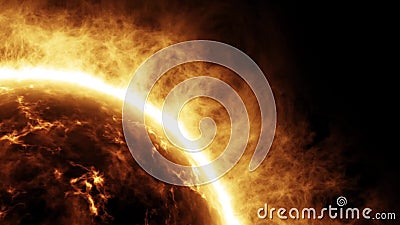 3D Sun / Exploding Fireball Animation with Audio - Slow Zoom Stock ...