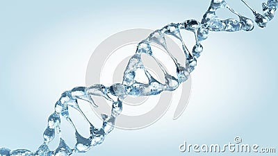 Animated DNA Model from Drops of Water. 3D Stock Footage - Video of ...