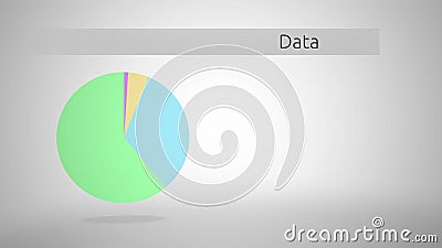 Animated Generic Pie Graph with Room for Graphics - Data Version Stock ...