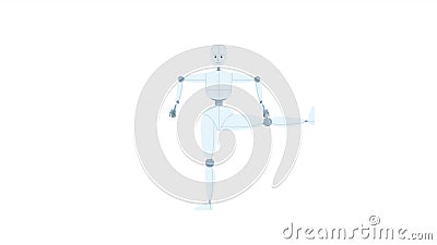 Animated Humanoid Robot Movements Stock Footage - Video of character ...