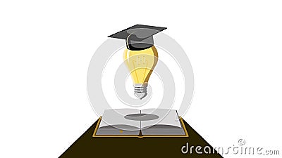 Animated Illustration for the Theme of Knowledge and Education Stock ...