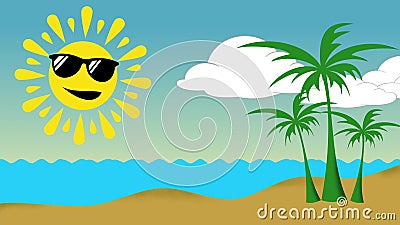 Animated Images of the Sun Rising Behind the Clouds at a Beach in ...